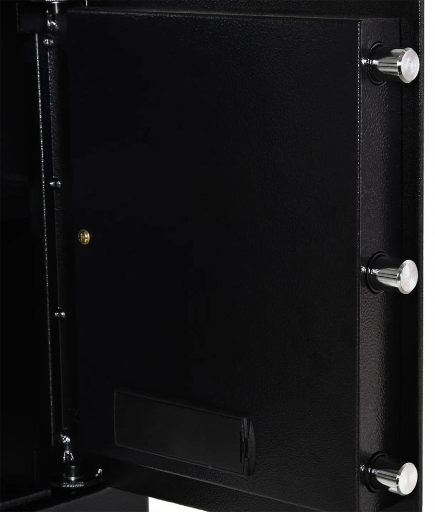 Goleto Bezpečnostní trezor s elektronickým zámkem 38 x 31 x 42,7cm | černý