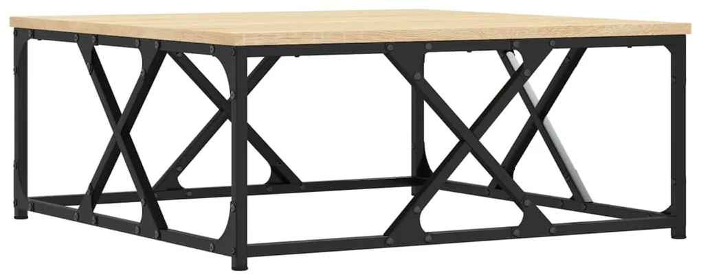 Konferenční stolek dub sonoma 70 x 70 x 30 cm kompozitní dřevo - Default Title