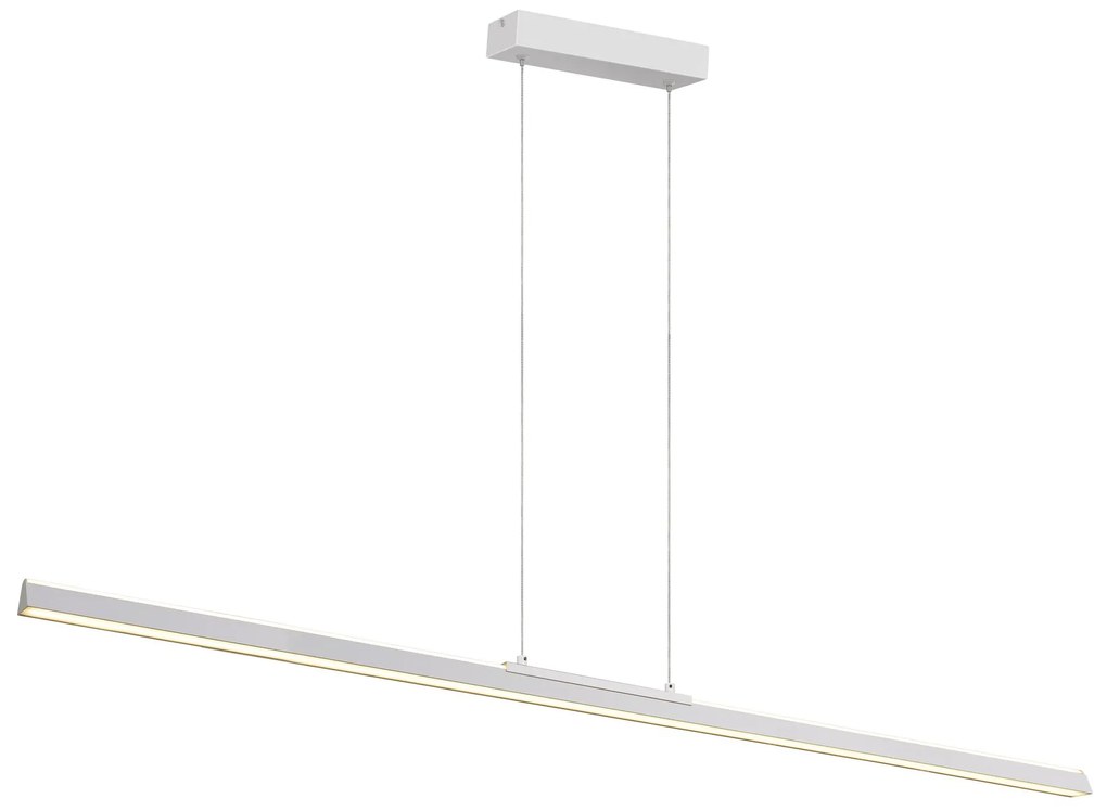 Mantra Lineal, bílé lineární závěsné svítidlo se svícení nahoru/dolů LED 54W 3000K, délka 151cm