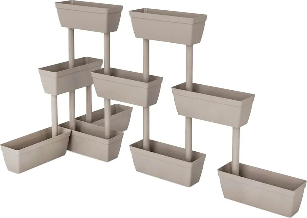 Zahradní truhlíky 6 ks 100 cm taupe 151825