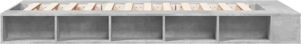 Rám postele betonově šedý 75 x 190 cm kompozitní dřevo 3280534