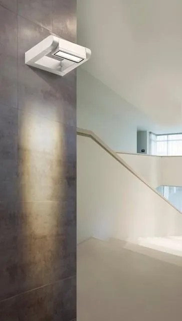 AZZ AZ2133 LED Venkovní nástěnné svítidlo Azzardo Frame wall bright grey AZ2133 8W 800lm 3000K IP54 18,5cm světle šedé - AZZARDO