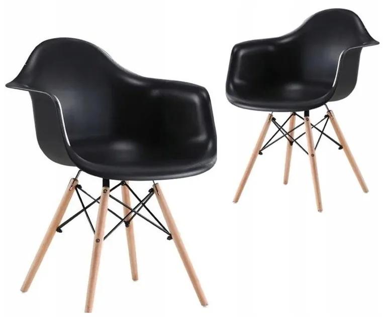 Moderní kuchyňská židle v elegantní černé barvě