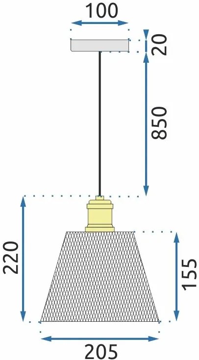 Toolight Stropní svítidlo APP946-1CP Set Chrome