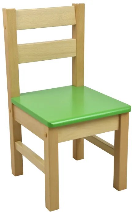 Vingo Dětská dřevěná židlička – zelená