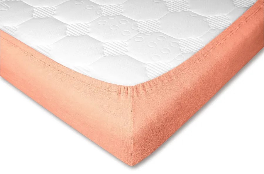 DADKA Froté prostěradlo meruňka Rozměr 80x200x20