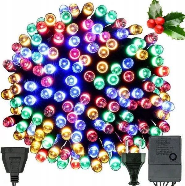 Kouzelný vánoční řetěz 300 LED barevný