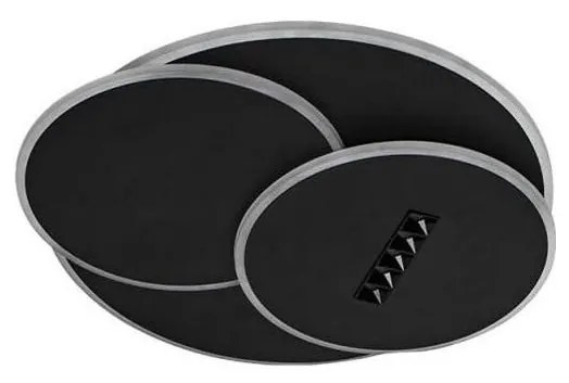 NEDES LED Stmívatelné stropní svítidlo LED/90W/230V 3000-6500K černá +dálkové ovládání TA1322/B