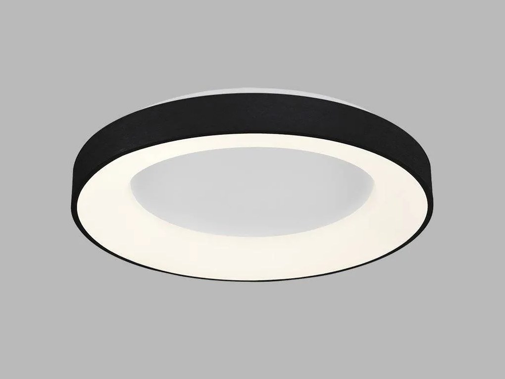 Nadčasové kulaté stropní LED svítidlo BELLA P - černá, 40 W, 2430 lm, 480 mm