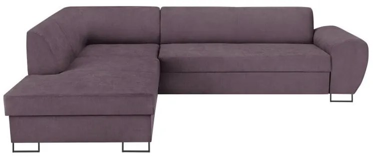 Fialová rohová rozkládací pohovka s úložným prostorem Kooko Home XL Left Corner Sofa Piano