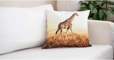 M&K 3D povlak na polštářek 45x45cm - Žirafa