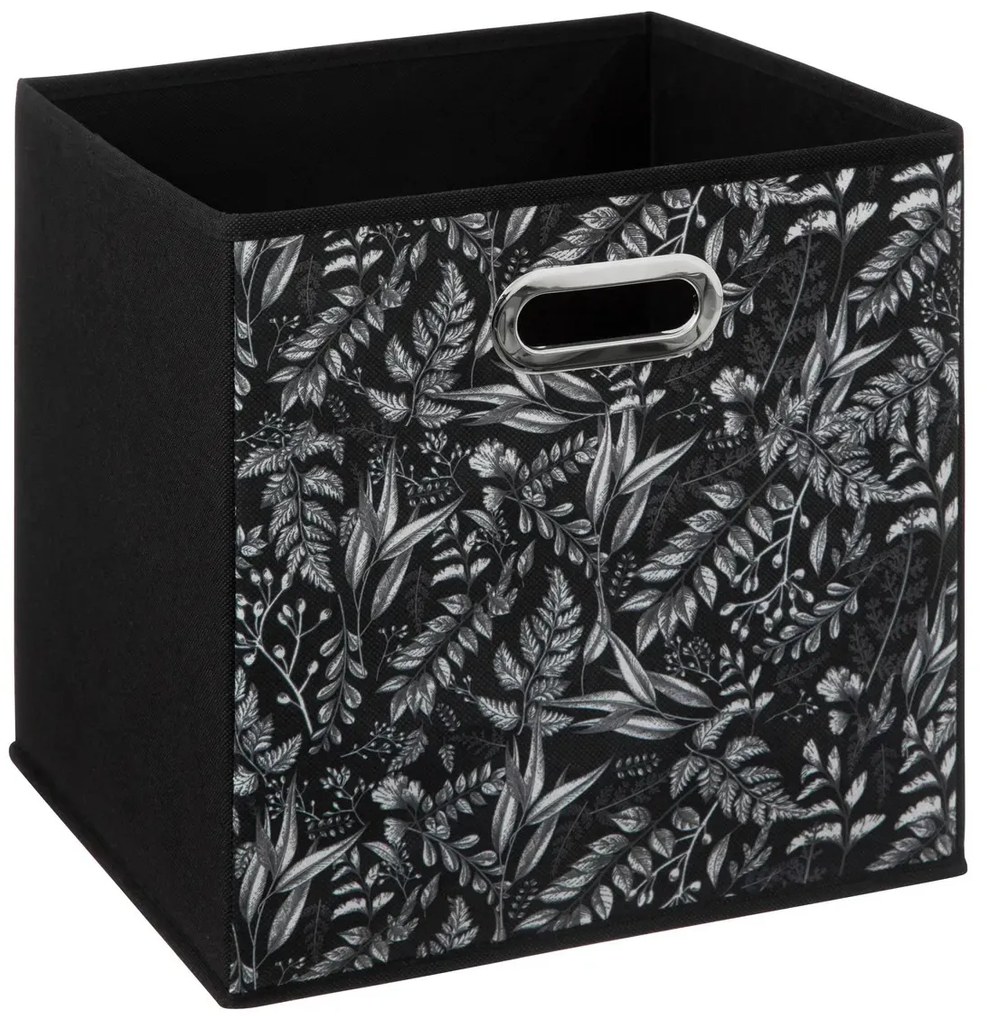 Úložný box Organic, 31x31x31 cm, černá