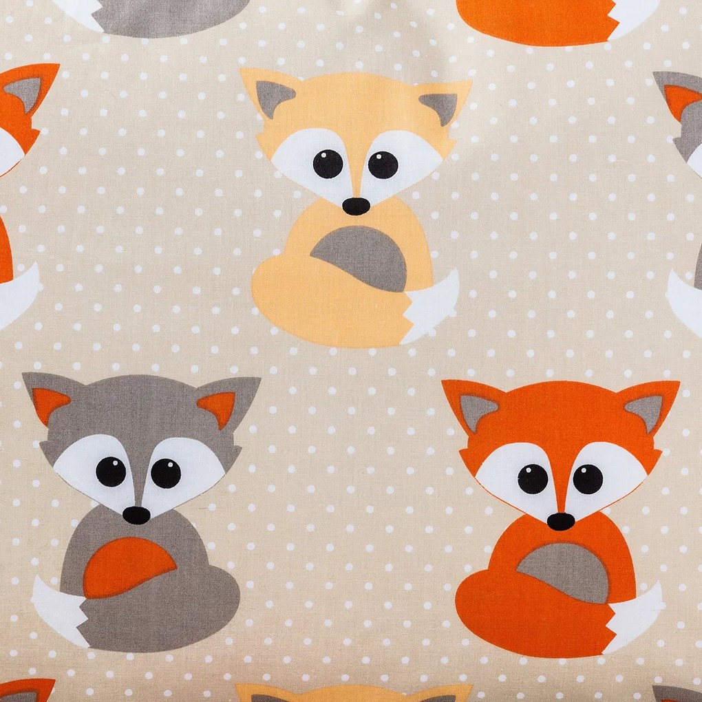 4Home Bavlněné povlečení Little Fox, 140 x 200 cm, 70 x 90 cm