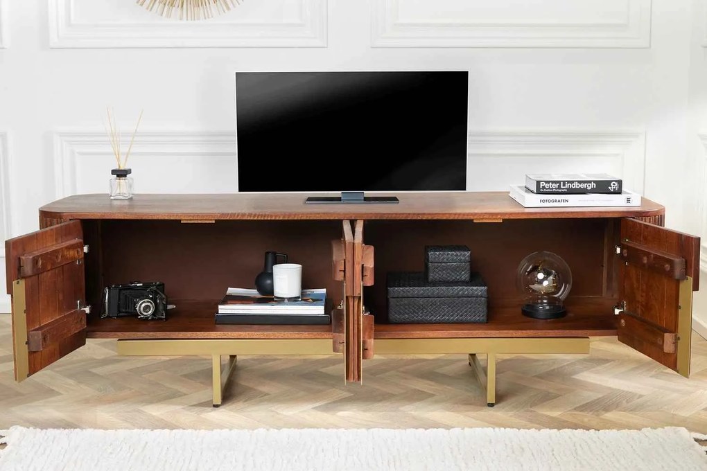 Designový TV stolek Daichi 160 cm mango
