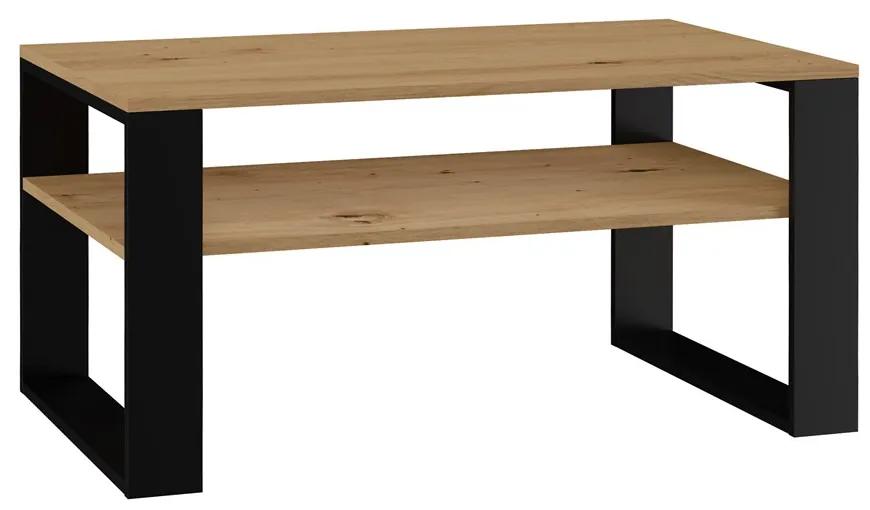 Konferenční stolek MODERN 1P dub artisan/černá