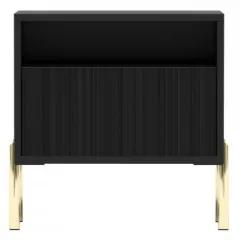 Noční stolek Taciro 47, Barva: černá