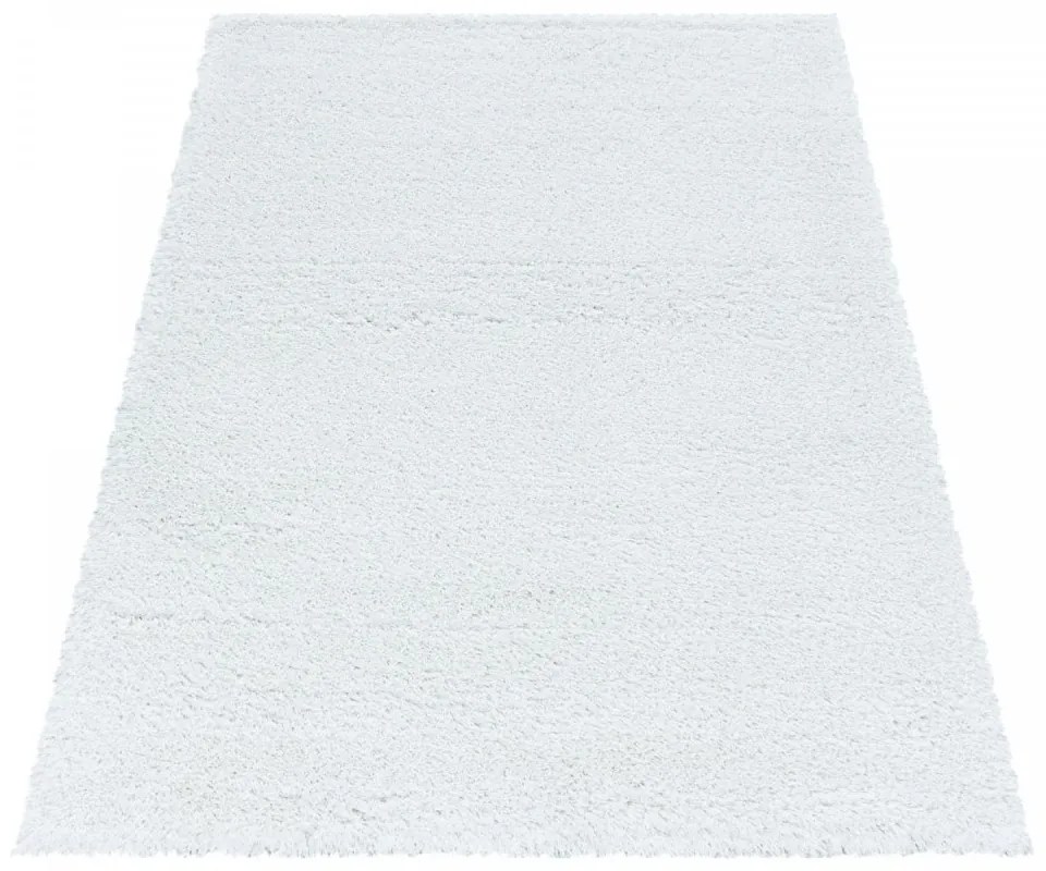 Kusový koberec Fluffy Shaggy 3500 white 200x290 cm