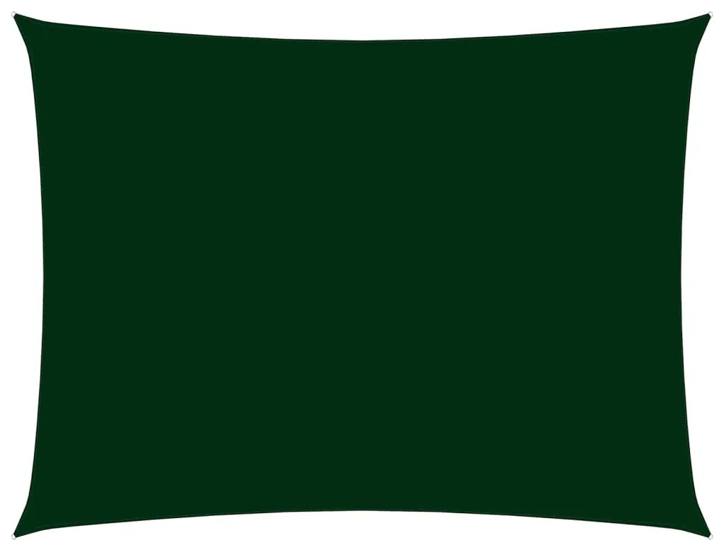 135483 vidaXL Stínící plachta oxfordská látka obdélník 2,5x4,5 m tmavě zelená