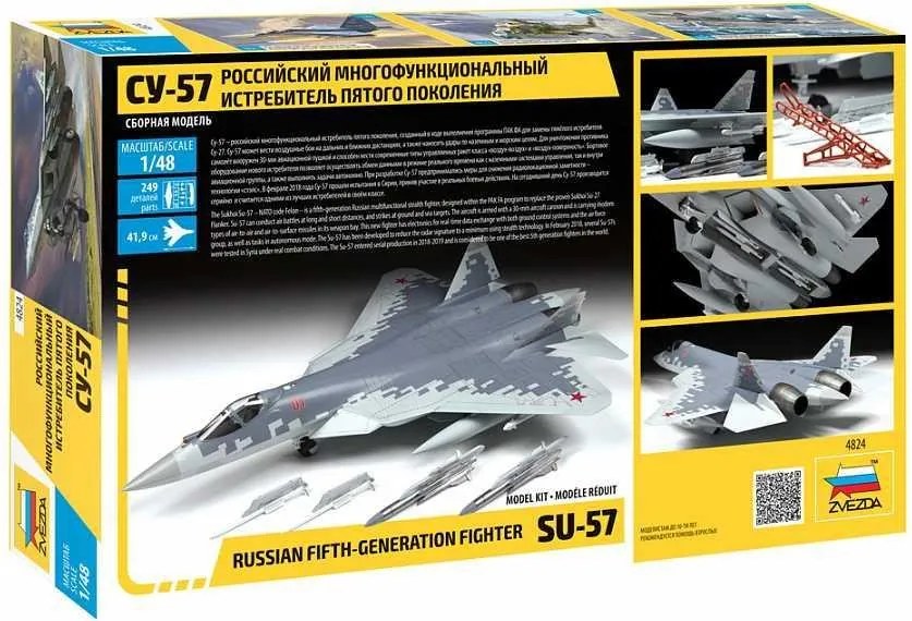 Plastikový model model kit letadlo 4824 - suchoi su-57