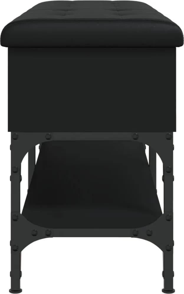 vidaXL Lavice s botníkem 102 x 32 x 45 cm kompozitní dřevo [835177] Barva: šedá sonoma