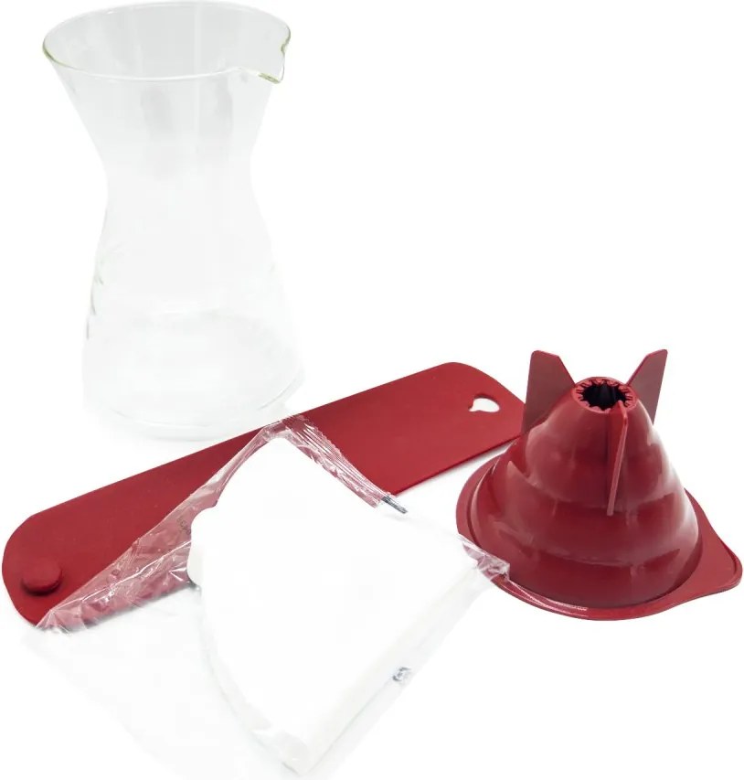 Hario V60 Drip Decanter, 700 ml – set pro filtrovanou kávu s karafou, dripperem a filtry