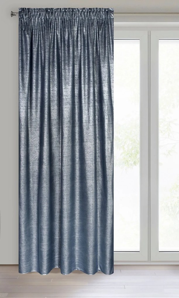 ZATEMŇOVACÍ ZÁVĚS NA PÁSCE AMBI 140X270 CM NÁMOŘNICKÁ MODRÁ