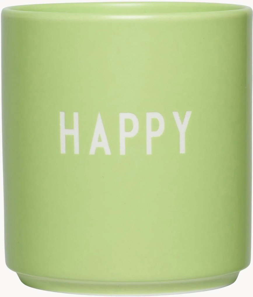 Hrnek's nápisem Favourite Happy