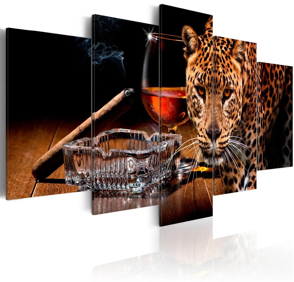 Obraz gepard + háčky a hřebíčky ZDARMA Velikost (šířka x výška): 200x100 cm