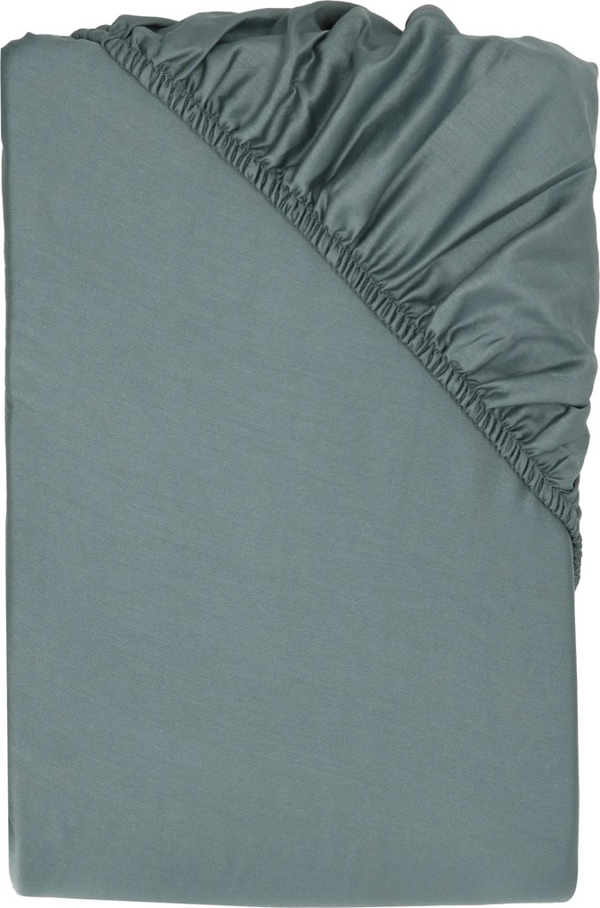 Livarno® Saténové napínací prostěradlo, 140–160 x 200 cm (modrá)