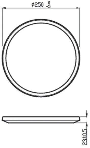 Philips - LED Stmívatelné stropní svítidlo SUPERSLIM CL550 LED/15W/230V
