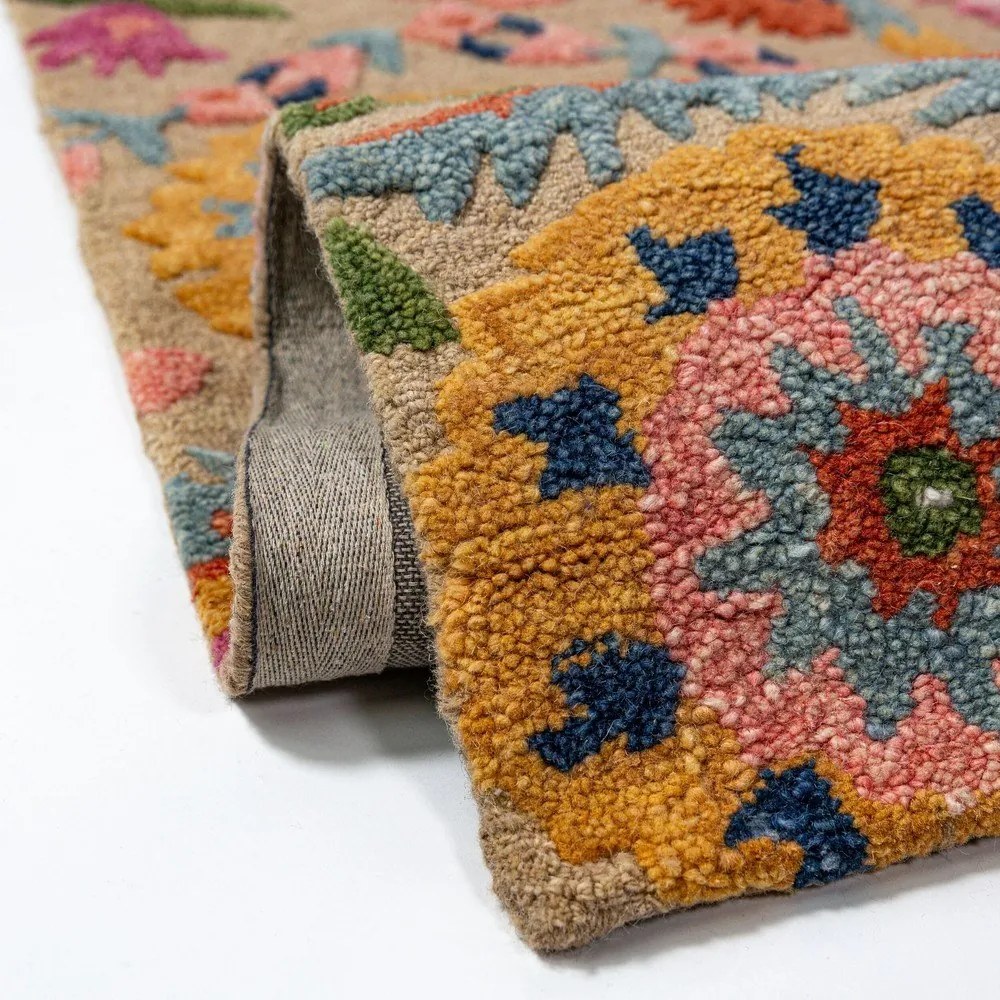 Ručně tkaný vlněný koberec 200x300 cm Amira Floral – Flair Rugs