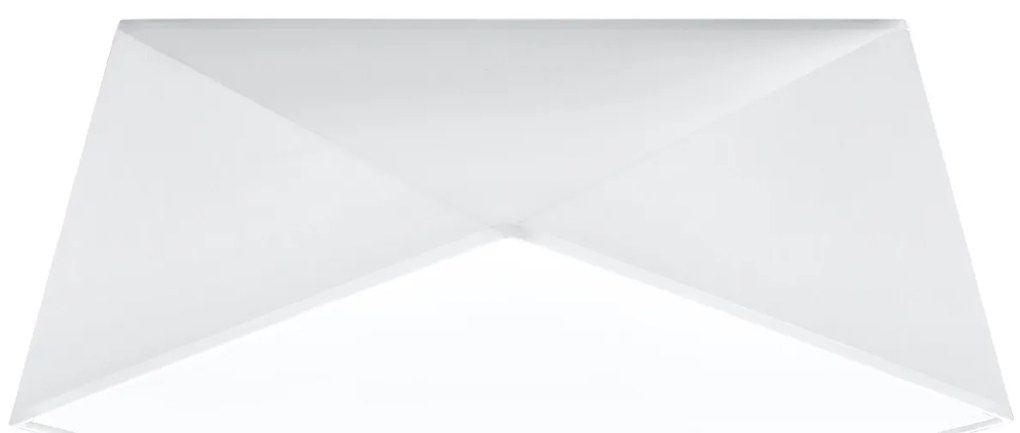 Stropní svítidlo Hexa, 1x bílé plastové stínítko, (bílý plast), (35 cm)