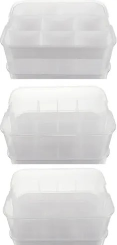 KRUZZEL Box na stavebnici se 3 úrovněmi - organizér na hračky - Kruzzel