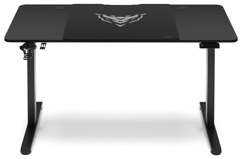 Elektricky výškově nastavitelný stůl 140 cm černý: Diablo X-Tensio 1400