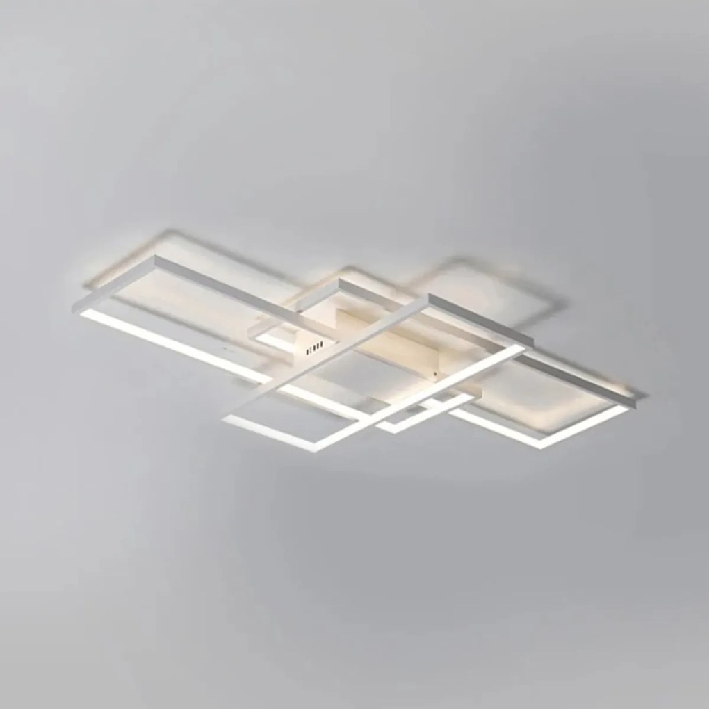 Stropní svítidlo LED Rectangle + ovladač bílé