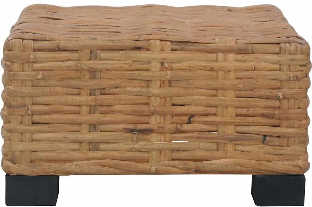 Konferenční stolek 47 x 47 x 28 cm přírodní ratan 286282