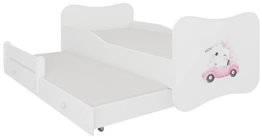 Dětská postel s matracemi GONZALO II 160x80 Motiv: MOŘSKÁ PANNA S HVĚZDOU