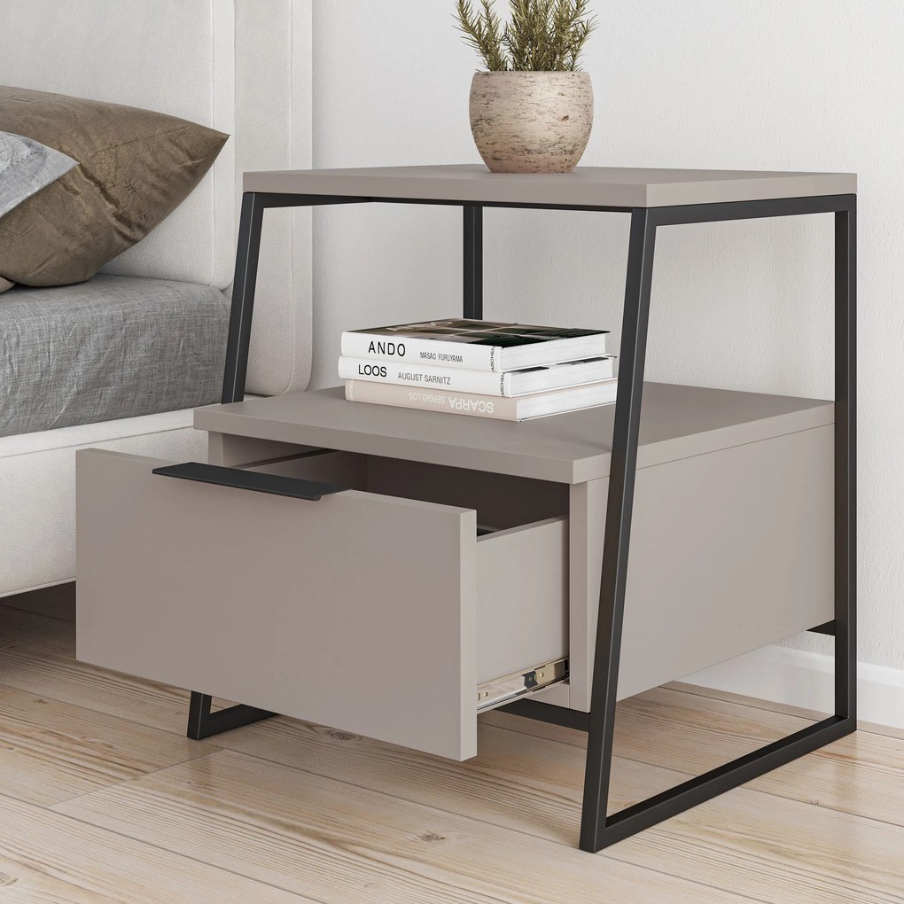 Kalune design Noční stolek PAL light mocha 855DTE3549