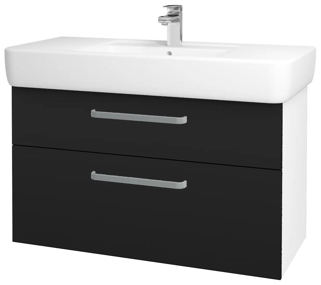 Dřevojas Koupelnová skříň Q MAX SZZ2 100 Varianta: N01 Bílá lesk / Úchytka T01 / IND Individual