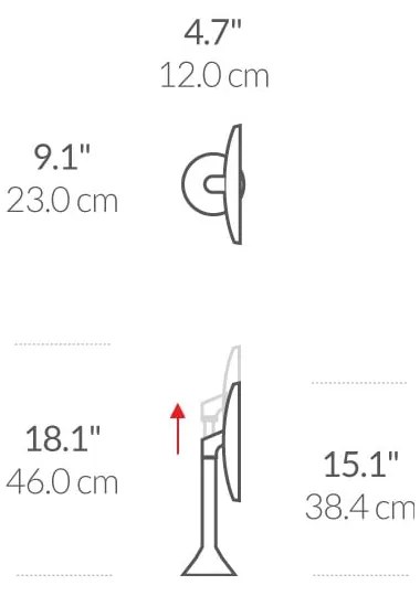 Kosmetické zvětšovací zrcadlo s osvětlením (5x) ø 20 cm Sensor – simplehuman