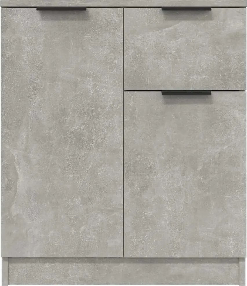 Příborníky 2 ks betonově šedé 60 x 30 x 70 cm kompozitní dřevo 3115815