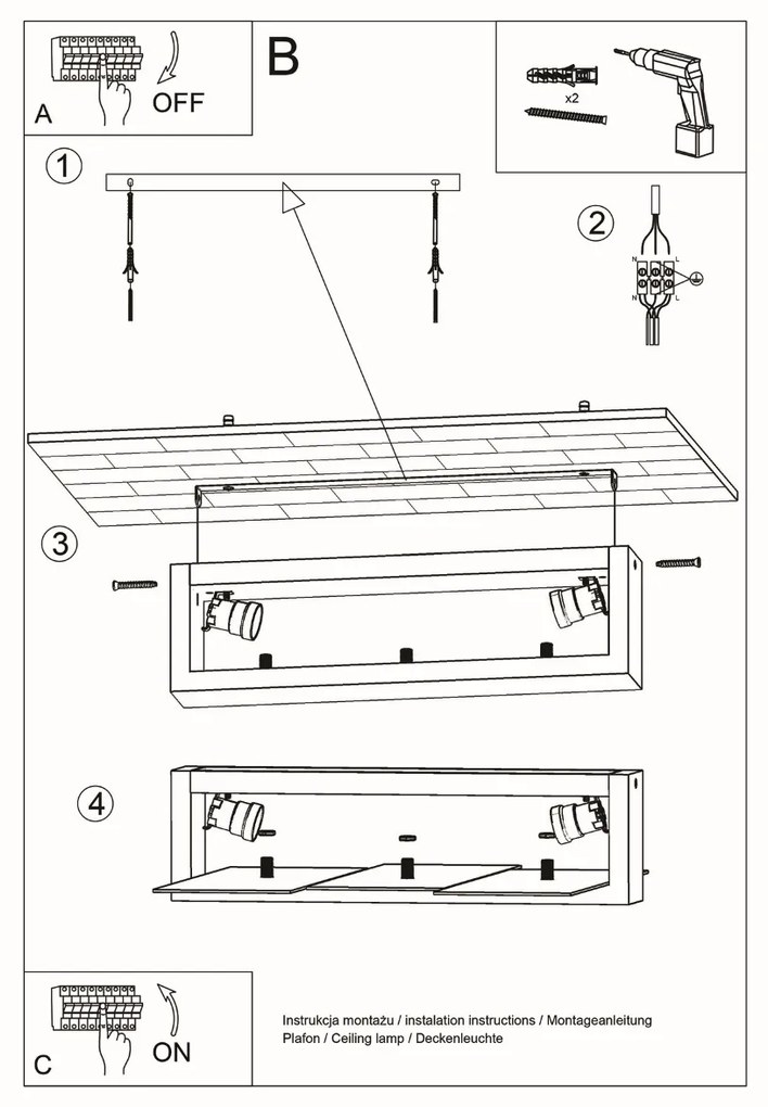 Stropní svítidlo Feniks, 1x mléčné skleněné stínítko, dřevo