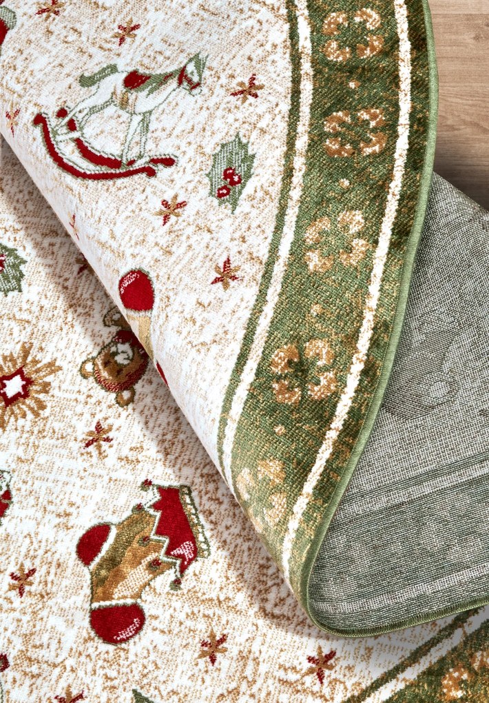 Villeroy & Boch Kusový koberec Toy's delight se střiženým vlasem 106218 Green, Multicolor kruh, 160x160 (průměr) kruh, zelená, obývací pokoj