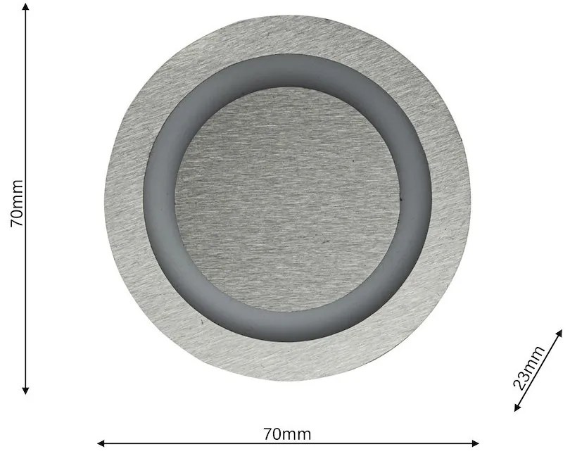 Schodišťové LED svítidlo Oti Max, 1x LED 0,6w, 3000k, s