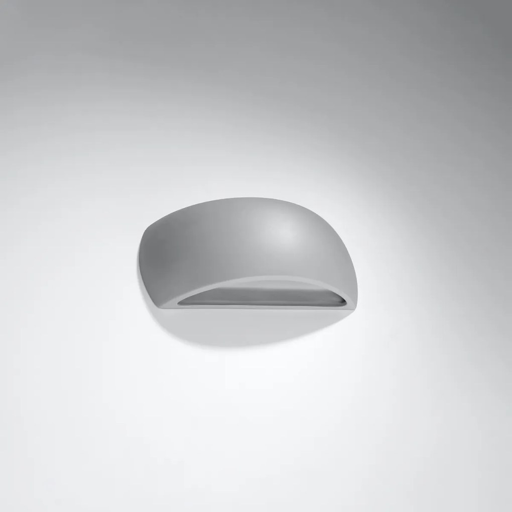Sollux Lighting Nástěnné svítidlo keramické PONTIUS šedé
