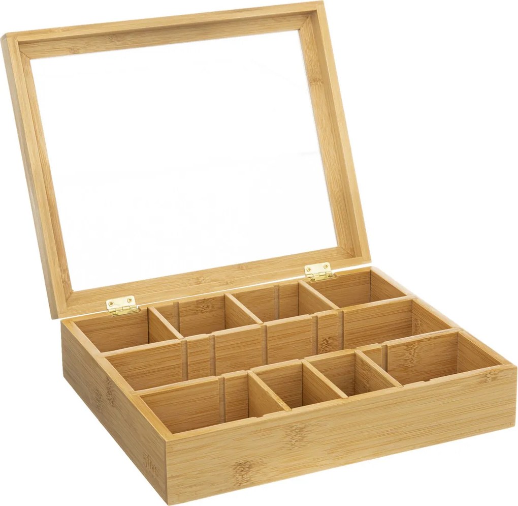 Krabička na čaj, 8 příhrádek
