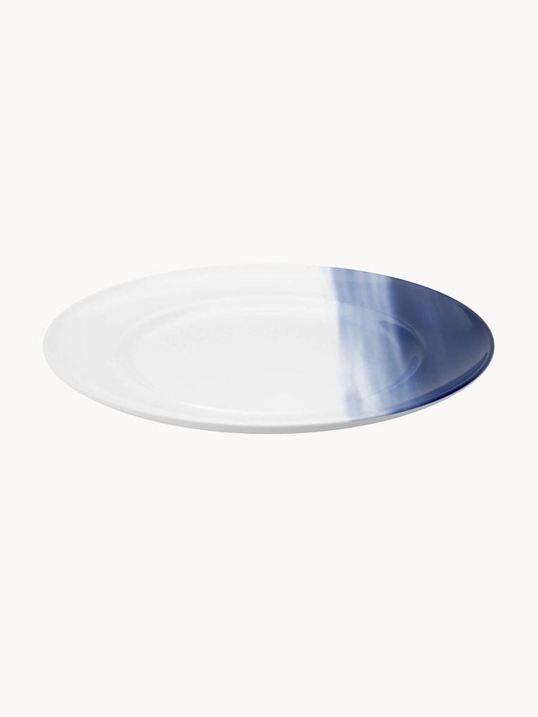 Sada mělkých talířů z porcelánu Koppel, 4 díly