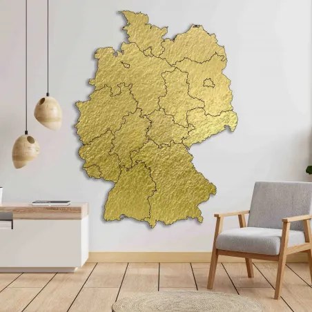 Dřevěná nástěnná mapa Německo - 16 dílků | SENTOP M004