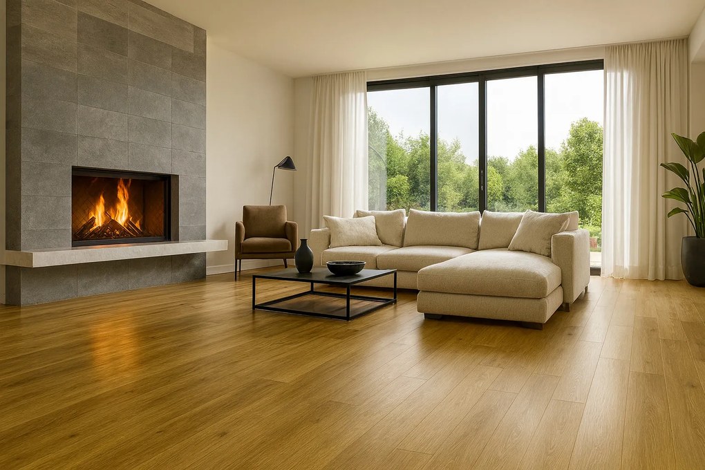 Beauflor, PVC podlaha - lino Quintex Gambel Oak 116M - dub, na míru, šíře 4m,5m, hnědá, filc, chodba / předsíň