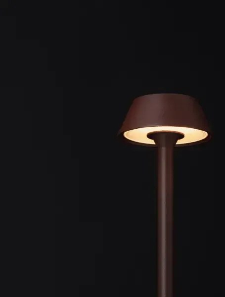 Venkovní stojací lampa Arion hnědá